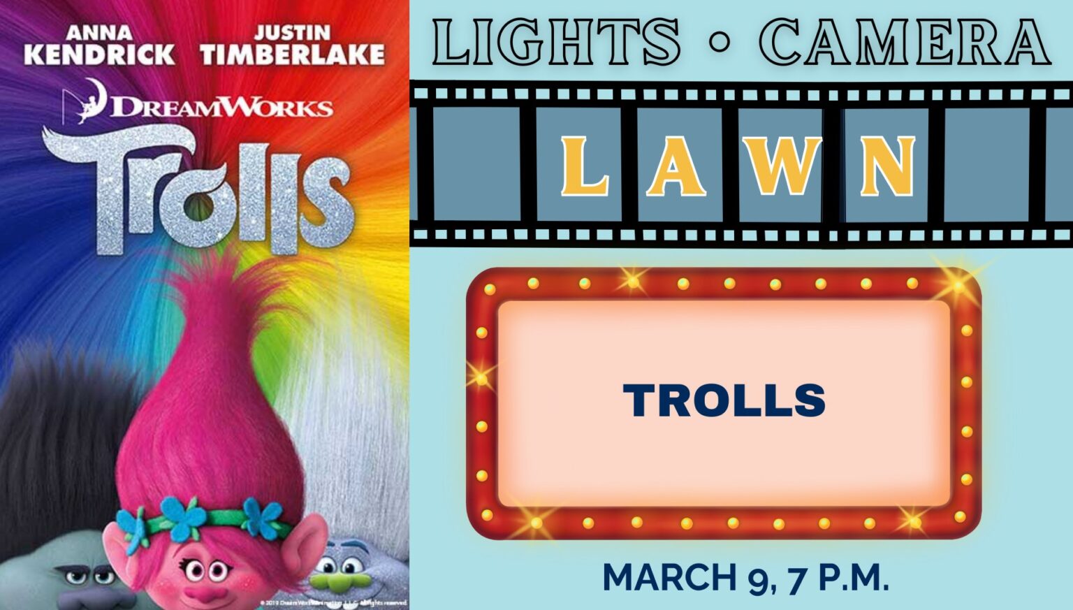 Lights, Camera, Lawn - Trolls - Lakefront Little Elm